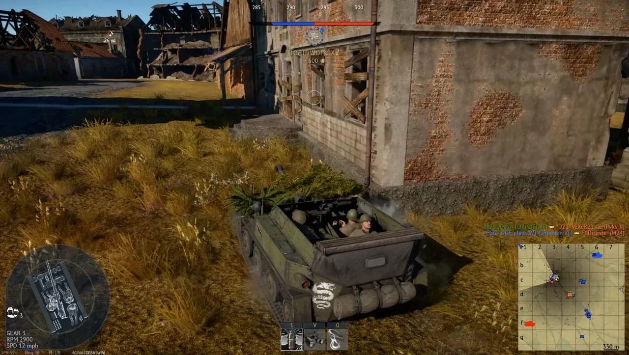 "BATTLE OF THE BUSH" WAR THUNDER AT 4.3 WITH LOTS OF WEEDS!