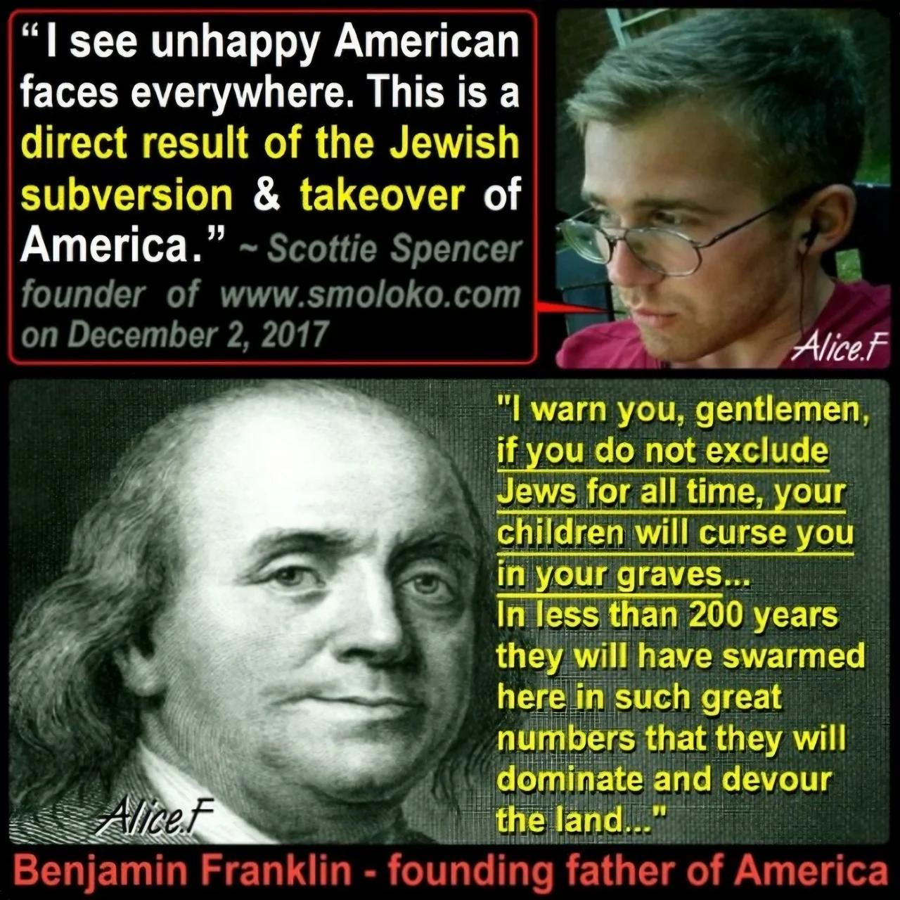 Jewish Subversion America - Smoloko Benjamin Franklin