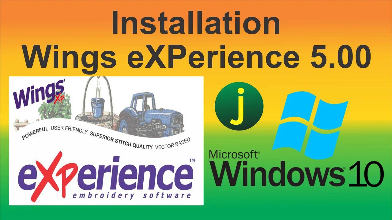 Make an Installation of Wings eXPerience 5.00 Embroidery Software in ...