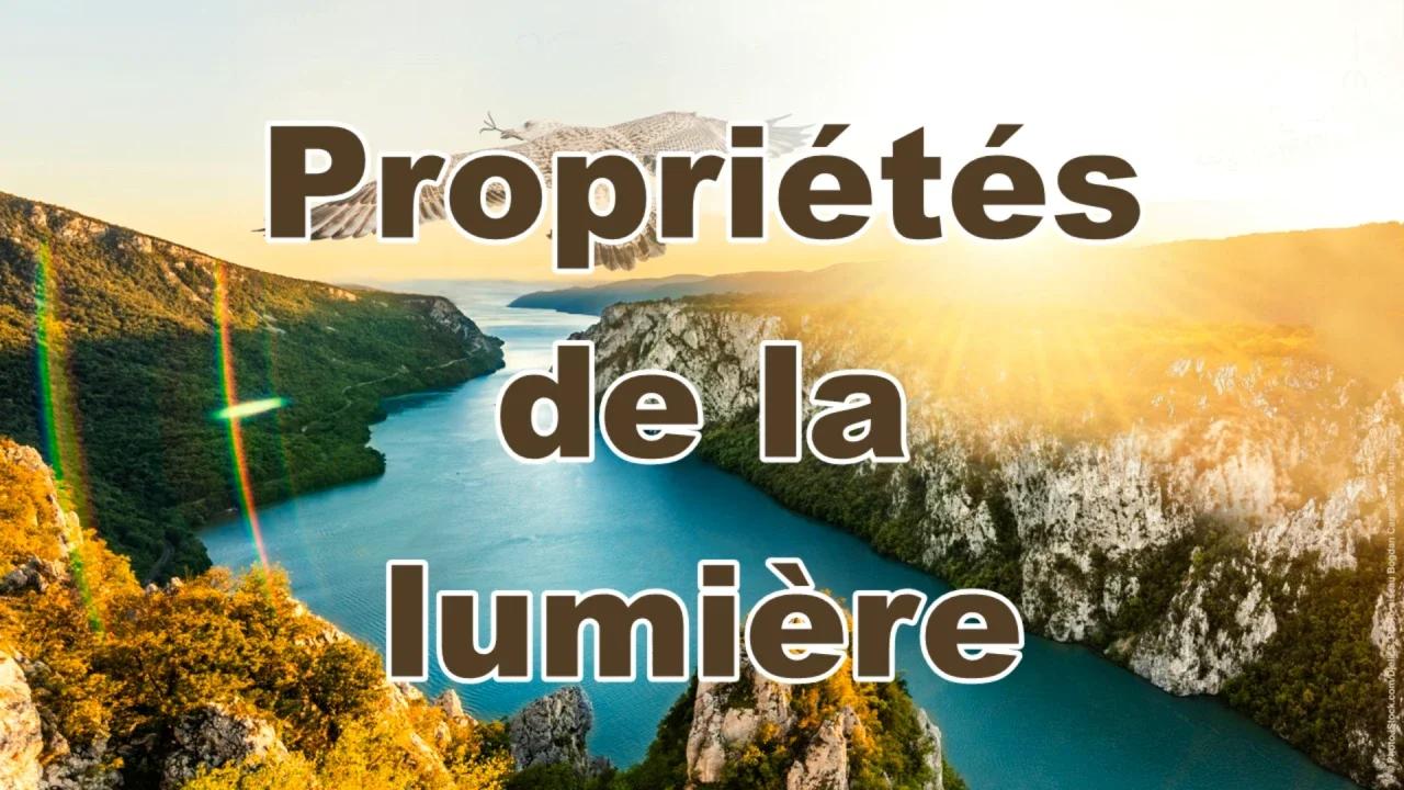 Entretien 0013 : Propriétés de la lumière