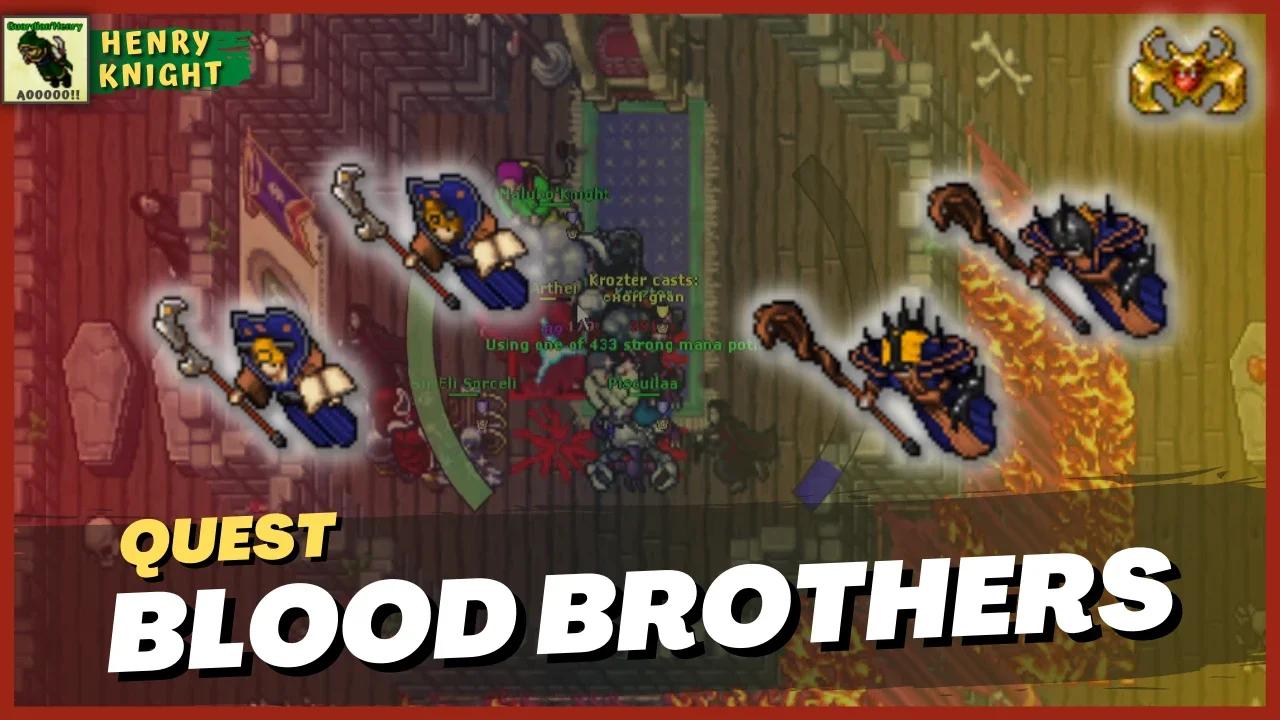 TIBIA QUESTS #26 COMO FAZER A BLOOD BROTHERS QUEST (ACESSO VENGOTH)