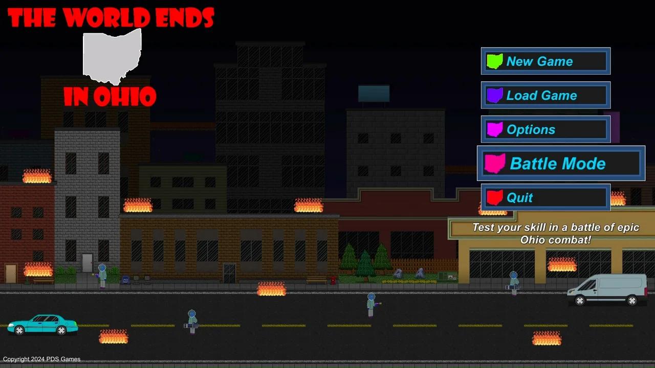 The World Ends In Ohio - gameplay Unity Platform shooter hack n slash RPG Metroidvania adventure