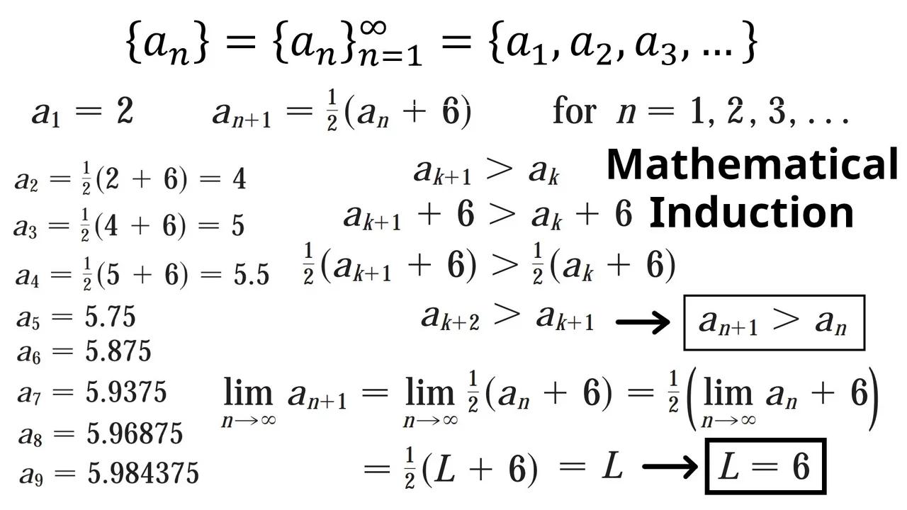 Using Mathematical Induction To Find The Limit Of A Recursive Sequence 1062