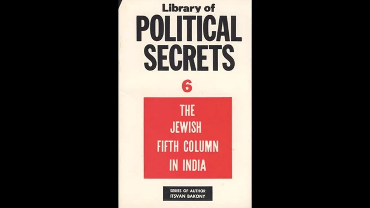 The Jewish Fifth Column In India By Itsvan Bakony - भारत में यहूदी ...
