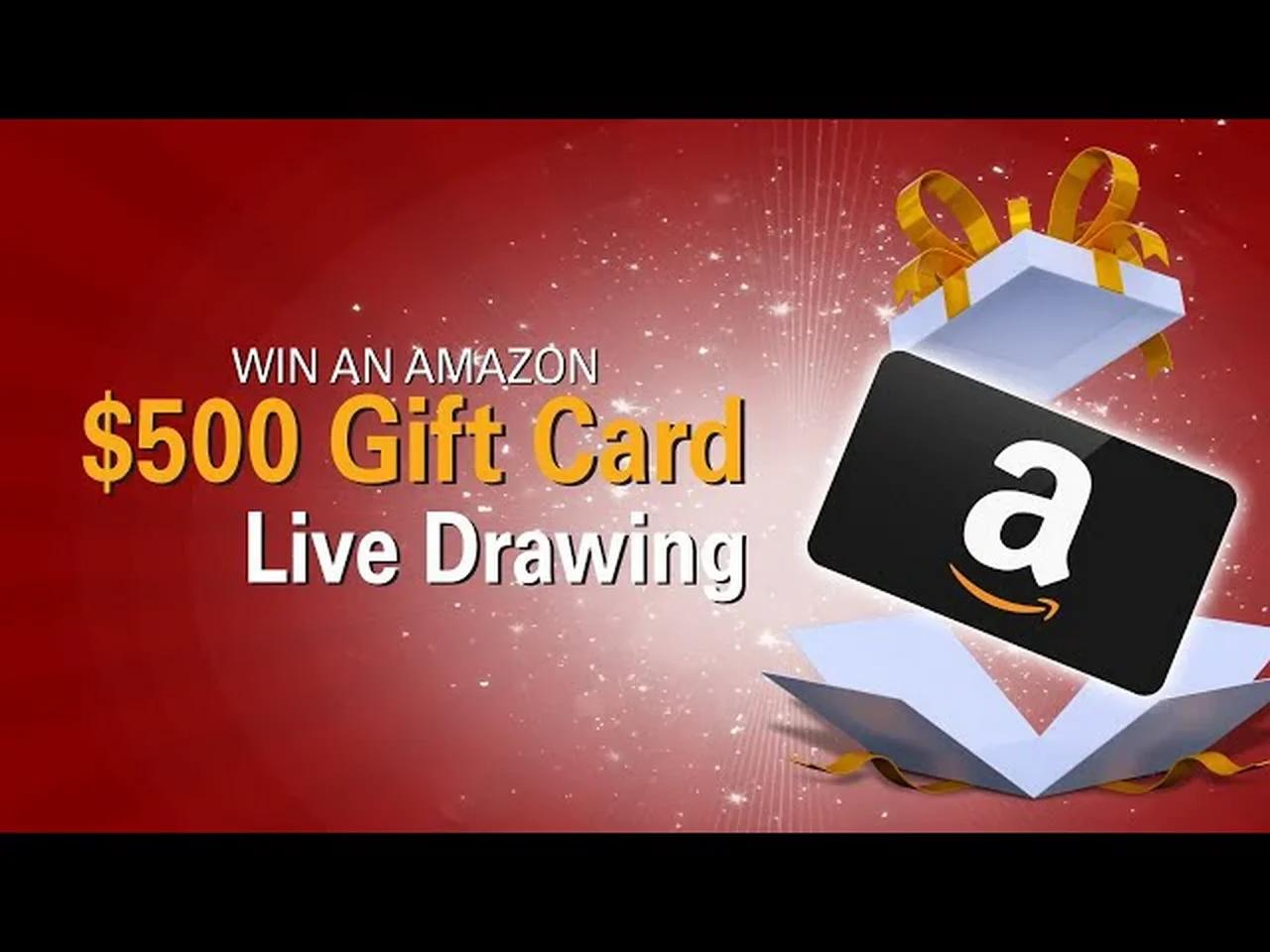 Win a $500 Amazon Gift Card now!