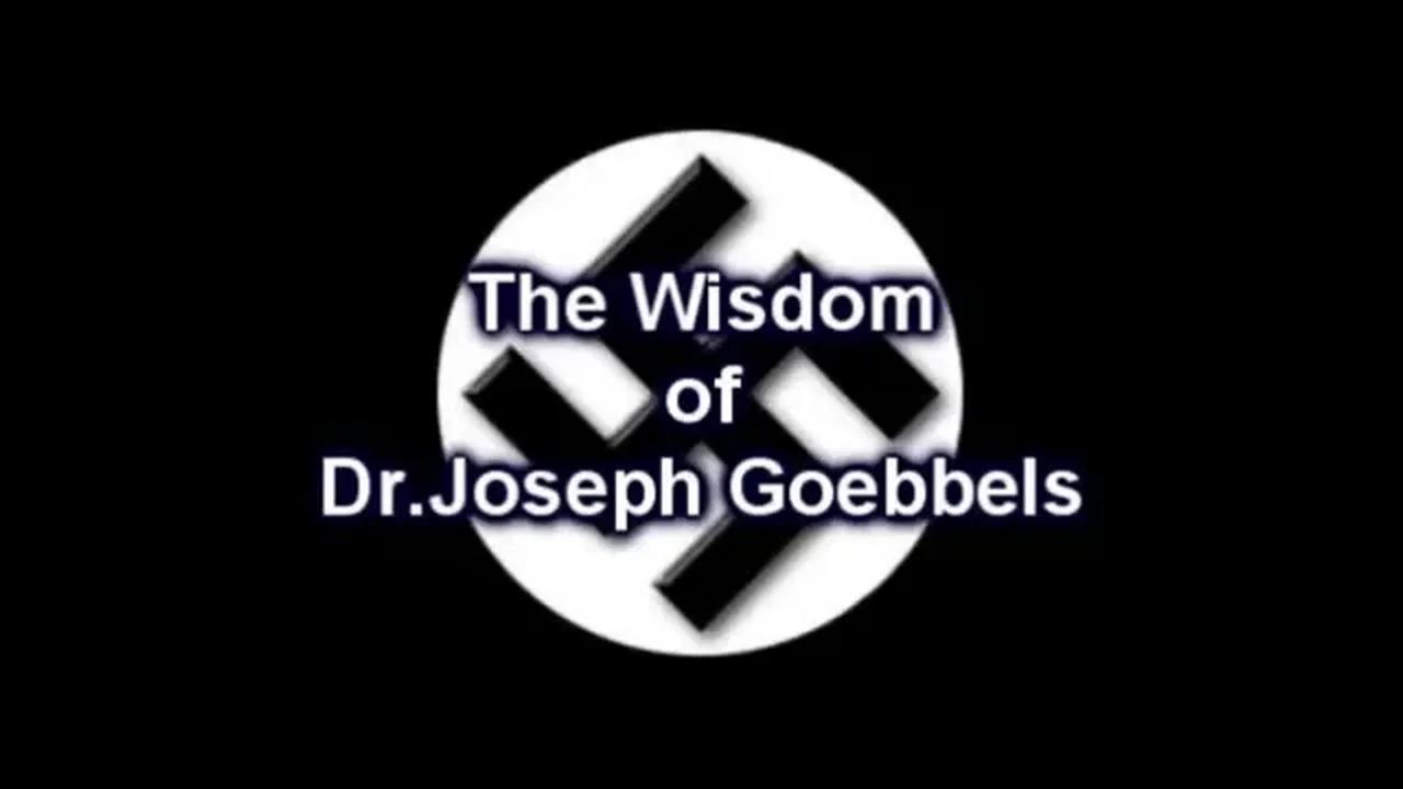 Jewish Quotes by Dr Joseph Goebbels