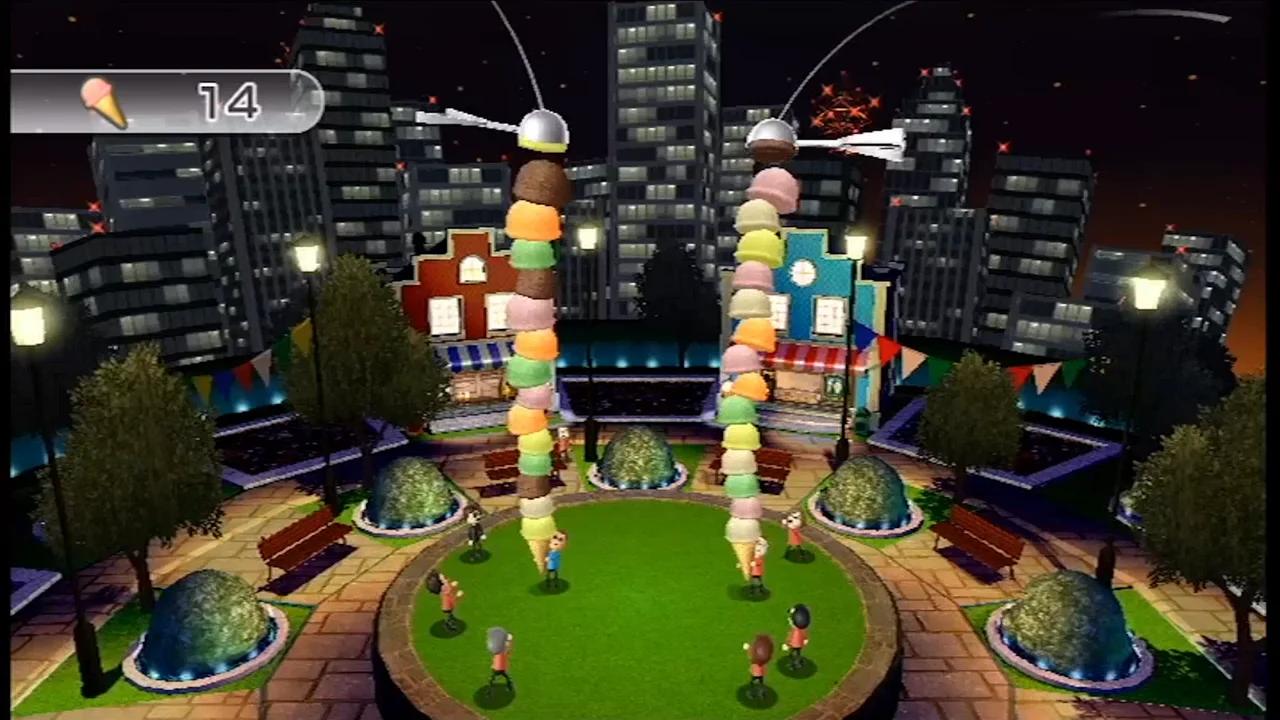 Wii Play: Motion - Two-Player Cone Zone Scoop Mode