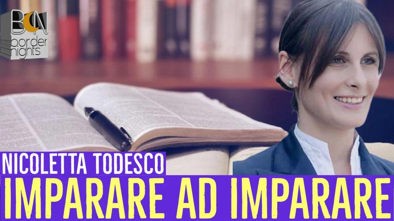 IMPARARE AD IMPARARE - NICOLETTA TODESCO - BENESSERE BELLESSERE