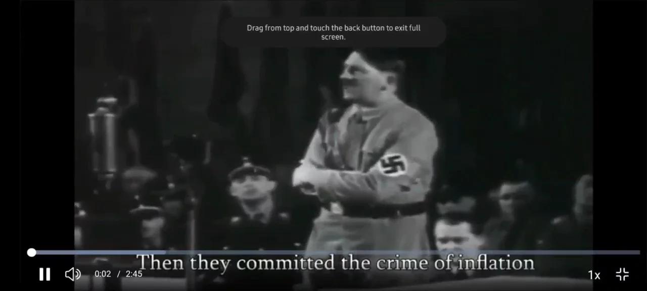 Adolf Hitler on Inflation and Usury