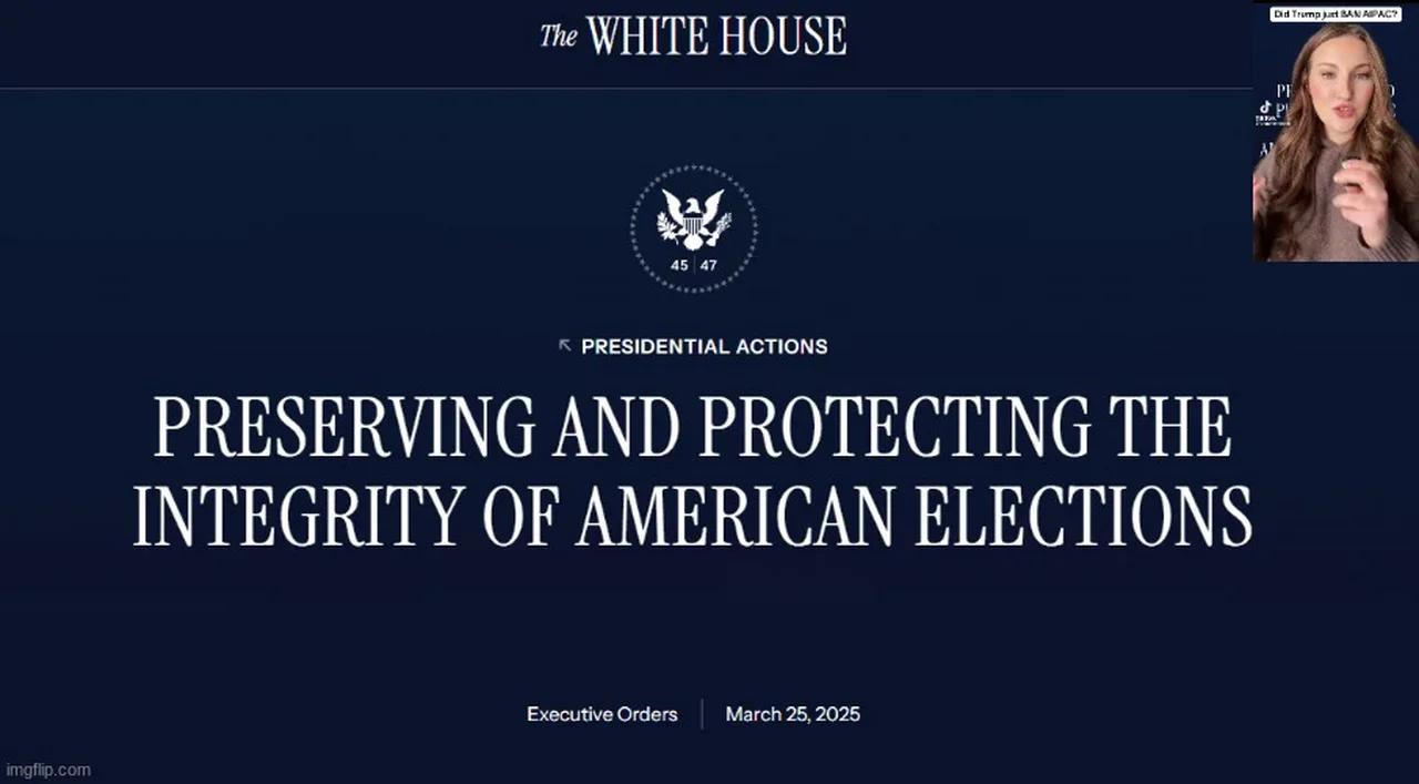 DID TRUMP JUST BAN AIPAC