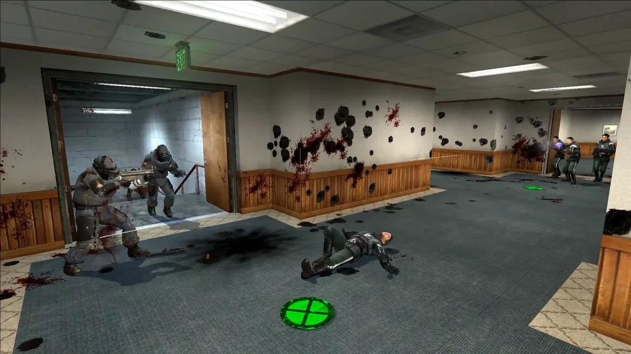Gmod npc battle combine vs barney cs_office