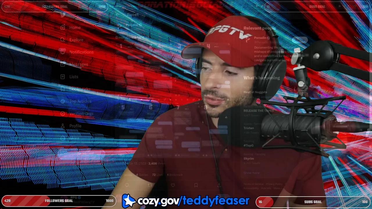 Teddy Feaser proudly reading his DMs to Porsalin (sperg alert)