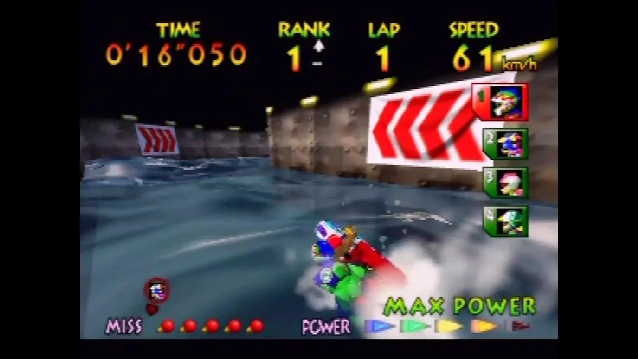 Wave Race 64 - Expert Championship (Actual N64 Capture)