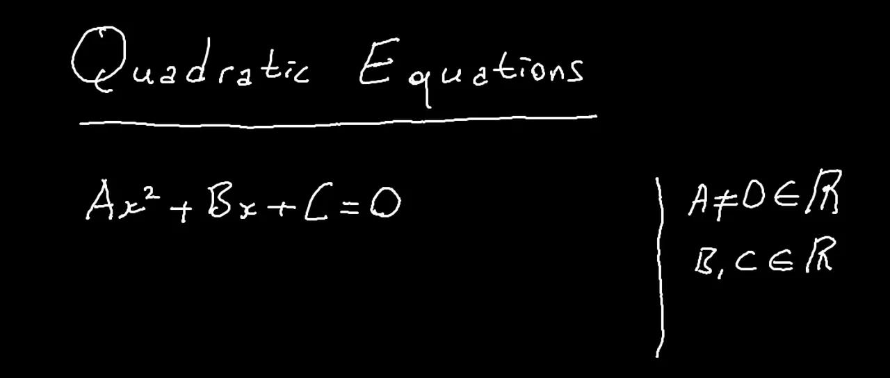 Proof Of Quadratic Equation Formula