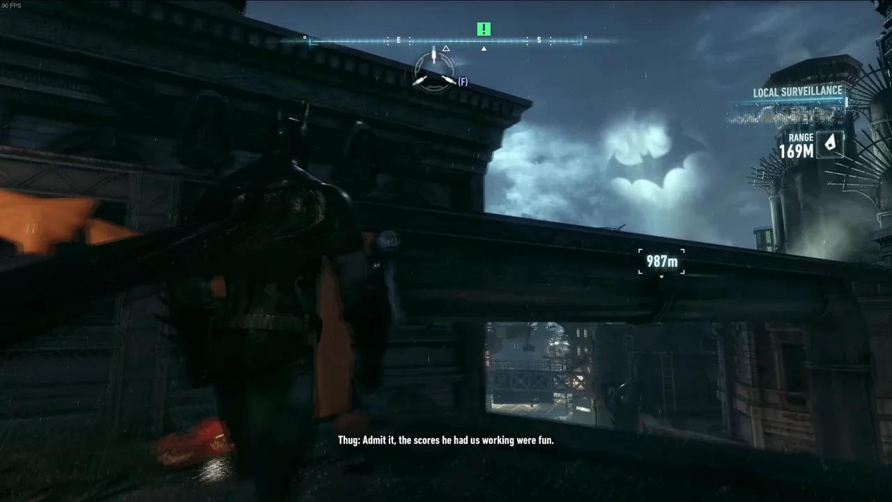 Batman: Arkham Knight codec stress test h264_nvenc p7