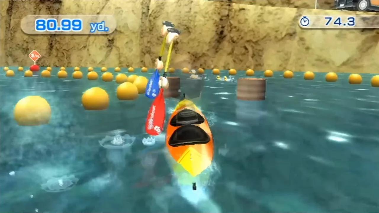 Wii Sports Resort - Two-Player Canoeing Speed Challenge (Expert)