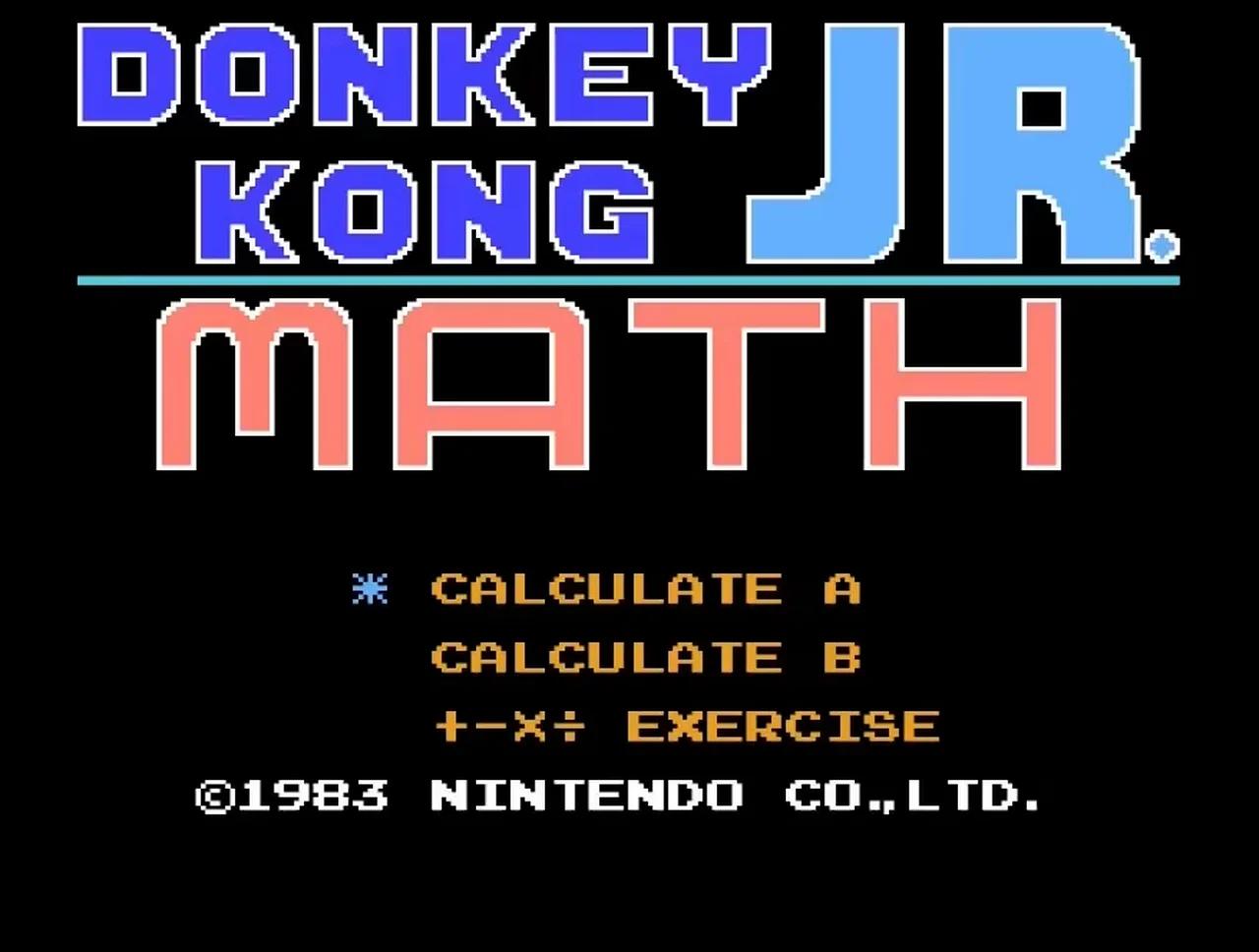 Donkey Kong Jr. Math