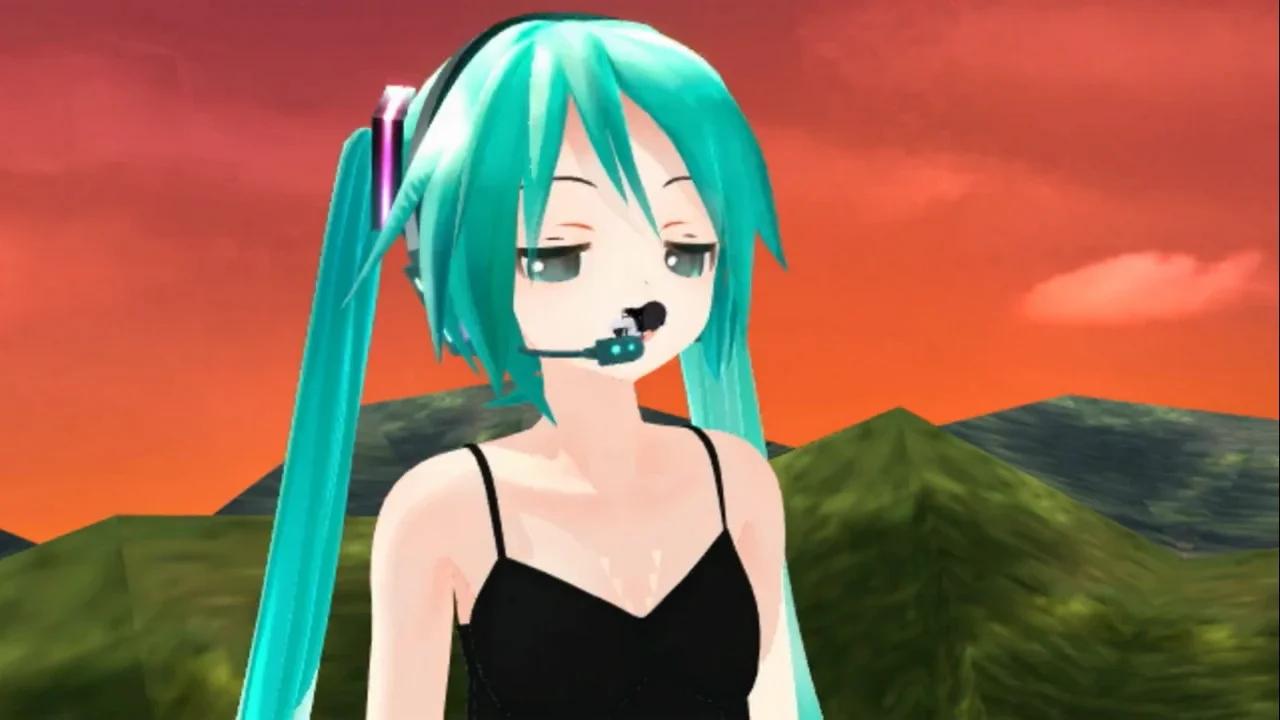 MMD Giantess Titan Miku vs Tesha
