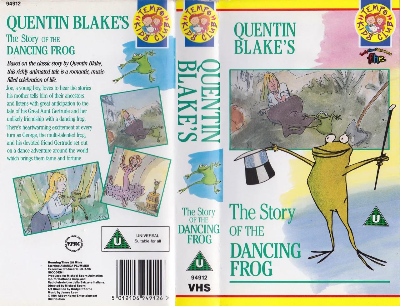 Quentin Blake's The Story Of The Dancing Frog (1991 UK VHS)