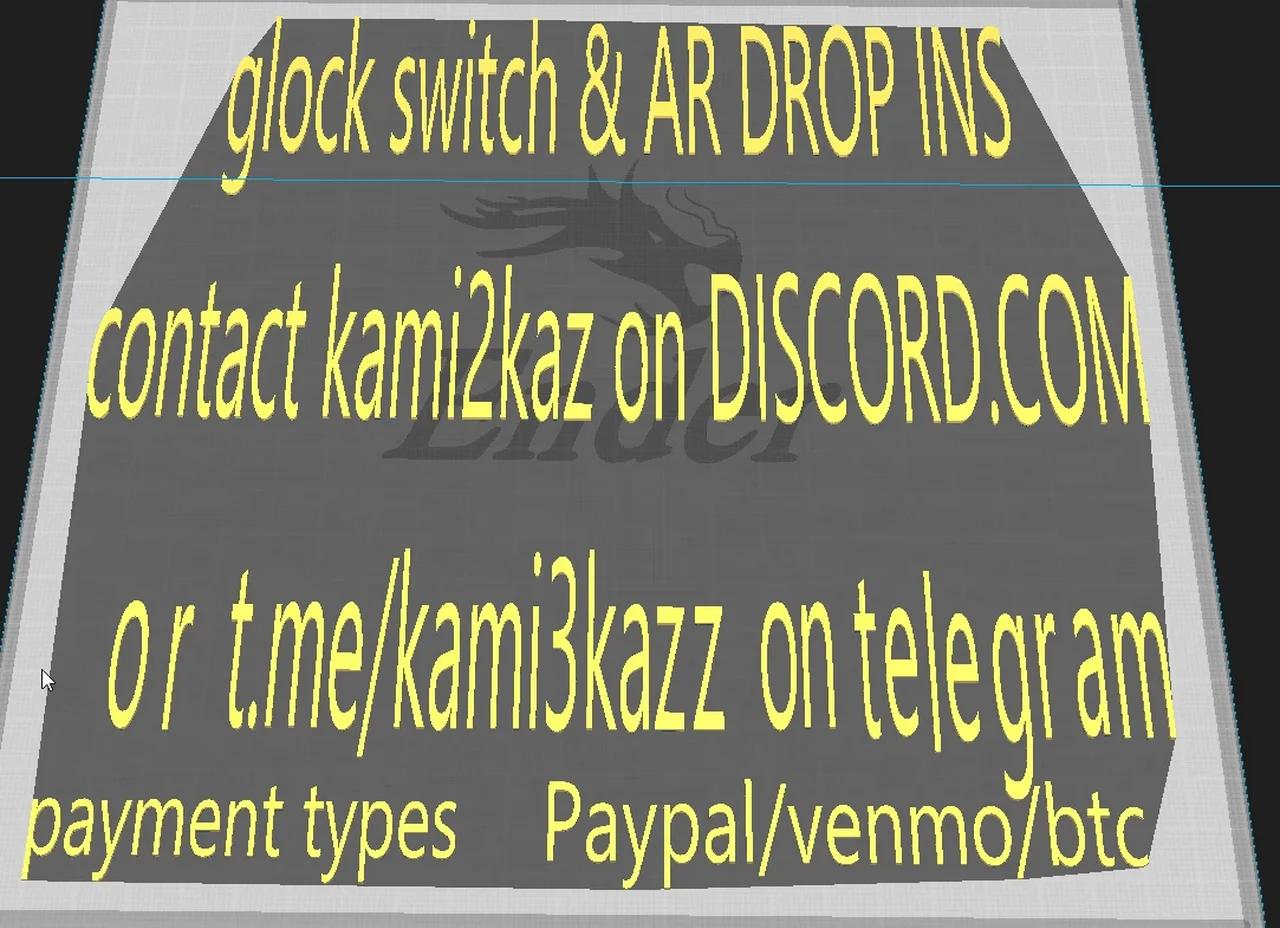 glock switch and ar 15 switch 3d printed