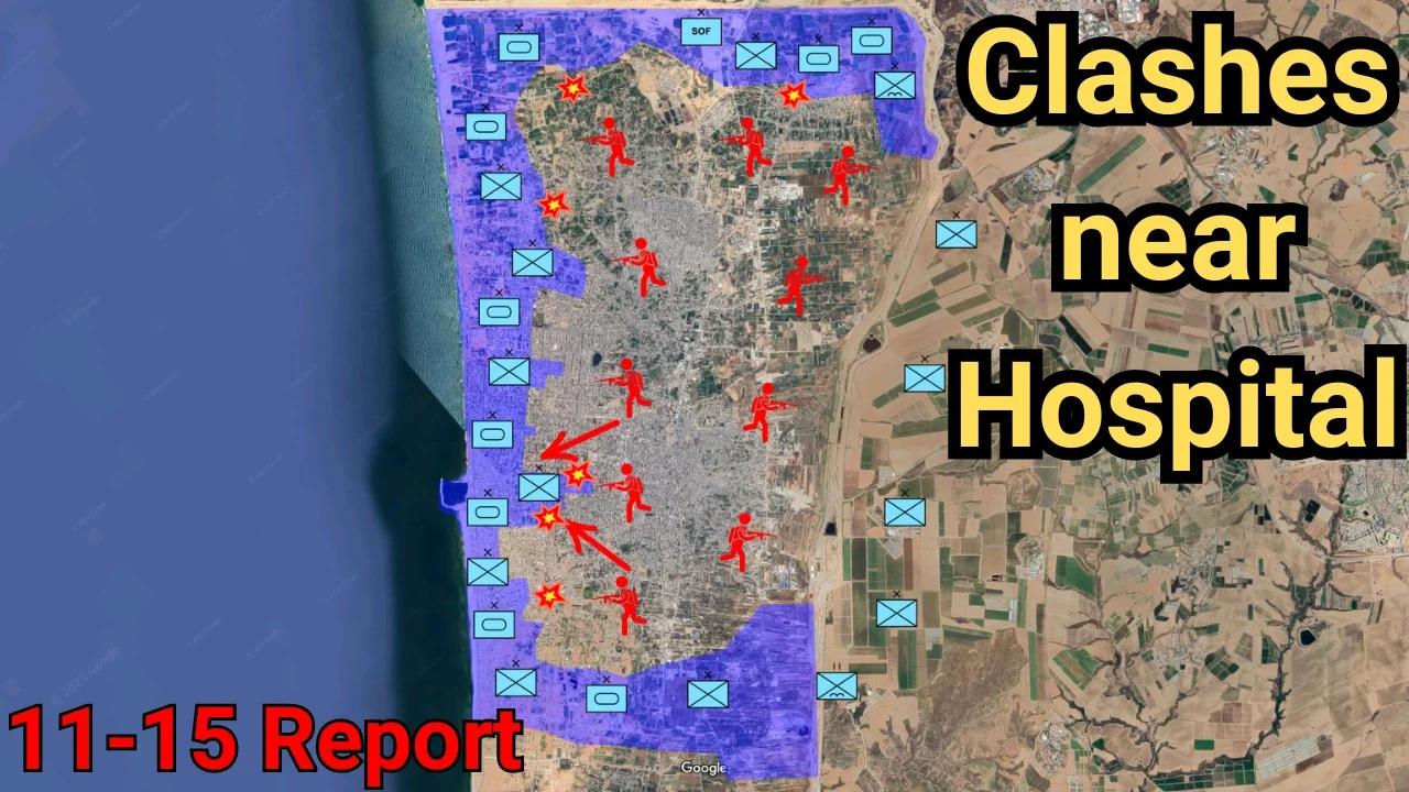 Gaza-Israel War Update Maps | Israel Takes Hospital | Hamas Attacks ...