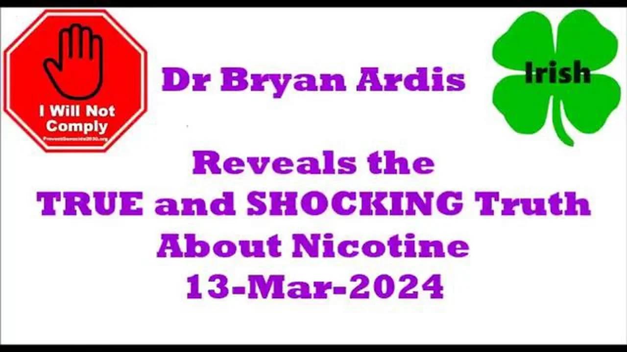 Dr Ardis iinterview... Is nicotine a miracle drug