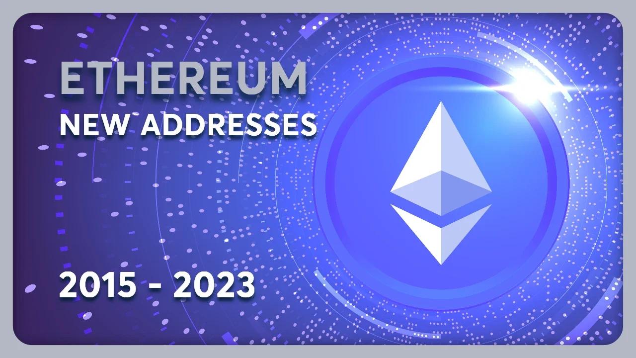 ETHEREUM (ETH) New Addresses 2015 - 2023 #crypto #blockchain #ethereum