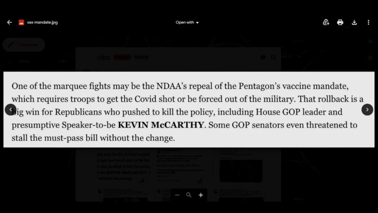 The Government's Mistreatment of The Troops: Vaccines Edition