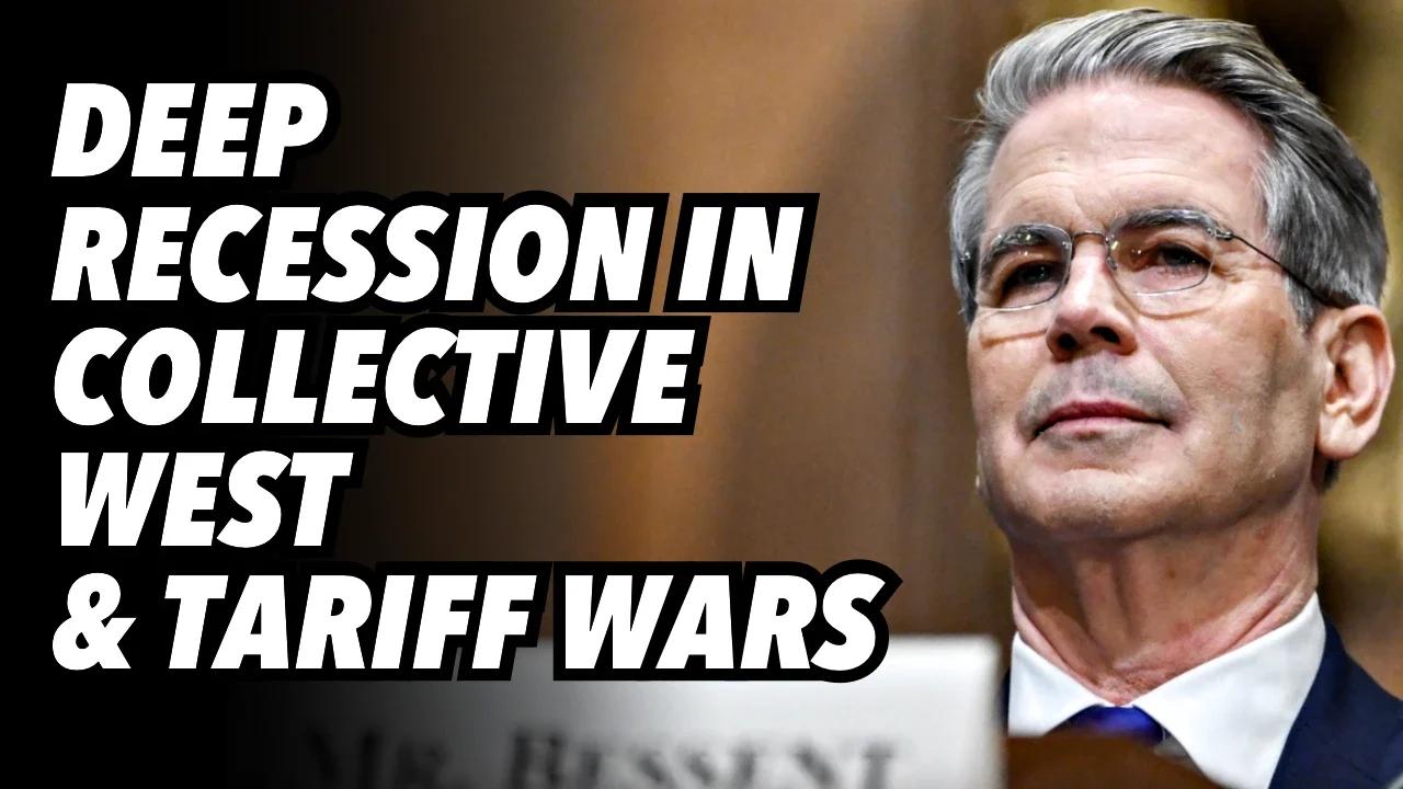 Deep recession in collective west and tariff wars