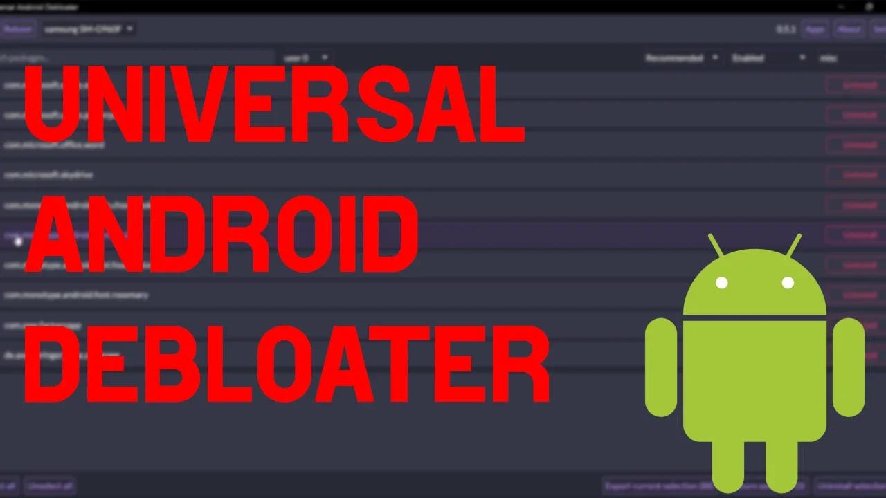 [TUT] Universal Android Debloater - Entmülle dein Android-System! [DE ...