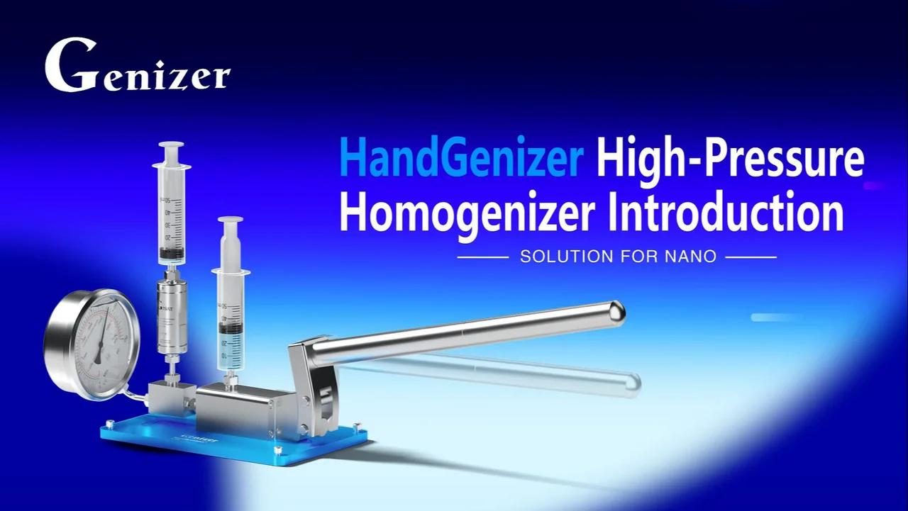 Lab Scale Hand Genizer High-Pressure Microfluidization Homogenizer ...