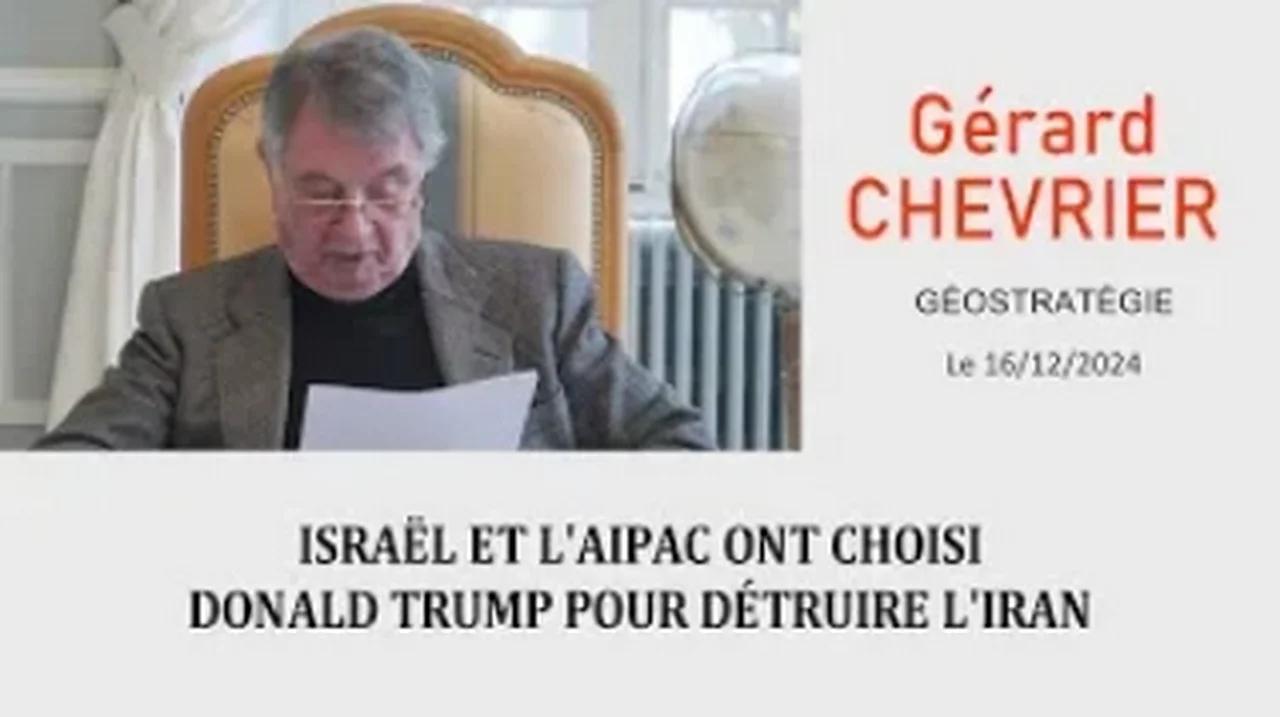 🇺🇸🇮🇱🇮🇷Live : Gérard Chevrier israël et L'Aïpac ont choisit Donald Trump ...