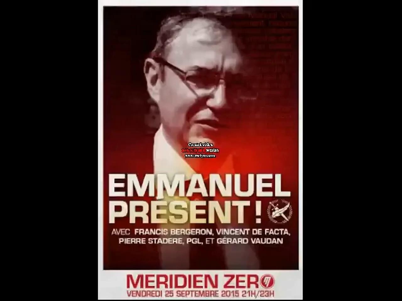 Hommage à Emmanuel Ratier par Méridien Zéro (2015)