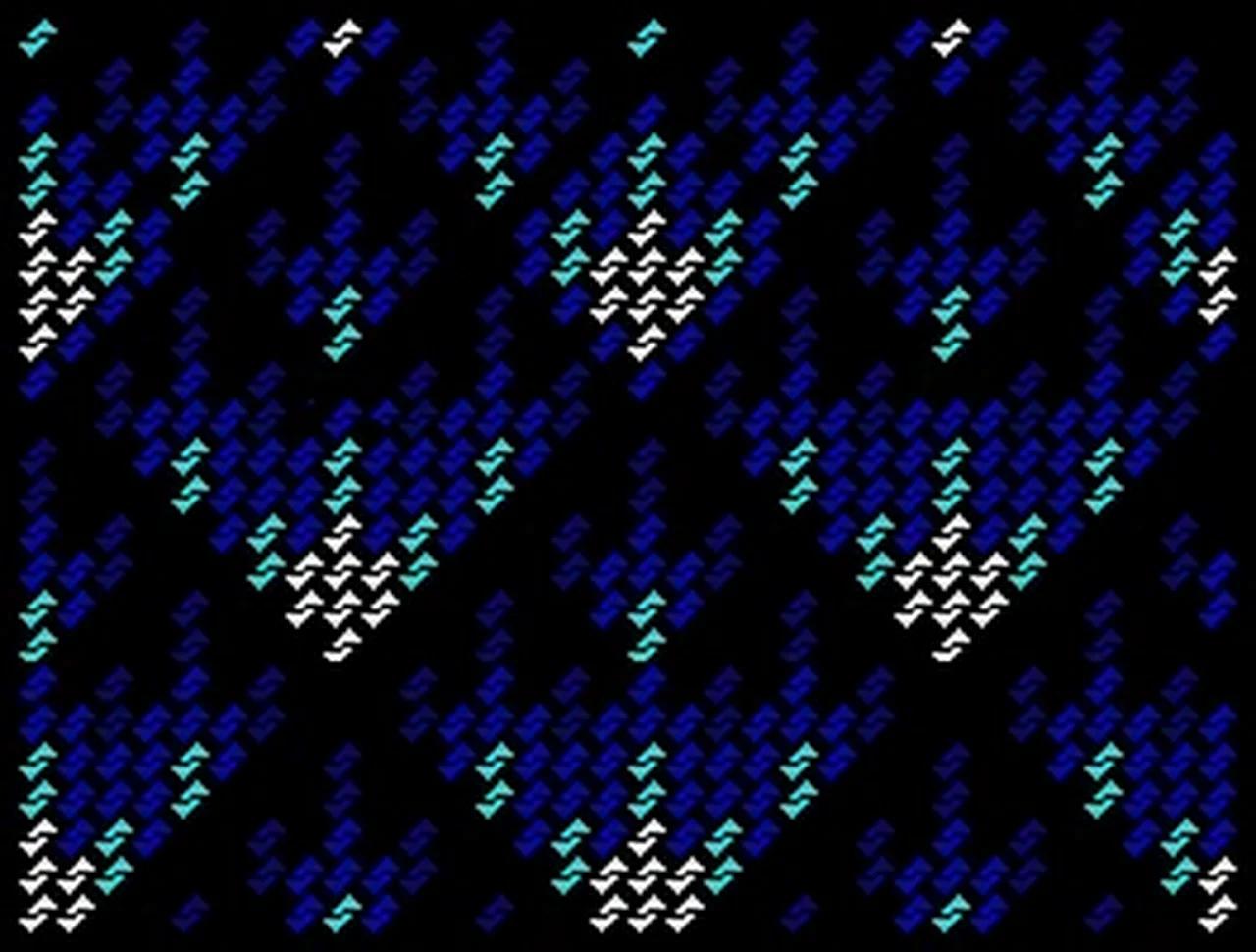 Blueprint (2021) - A 128 byte intro for the ZX Spectrum by Marquee Design