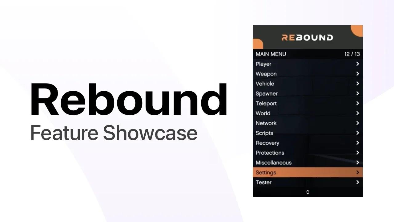 Rebound Menu Showcase - GTA V 1.61