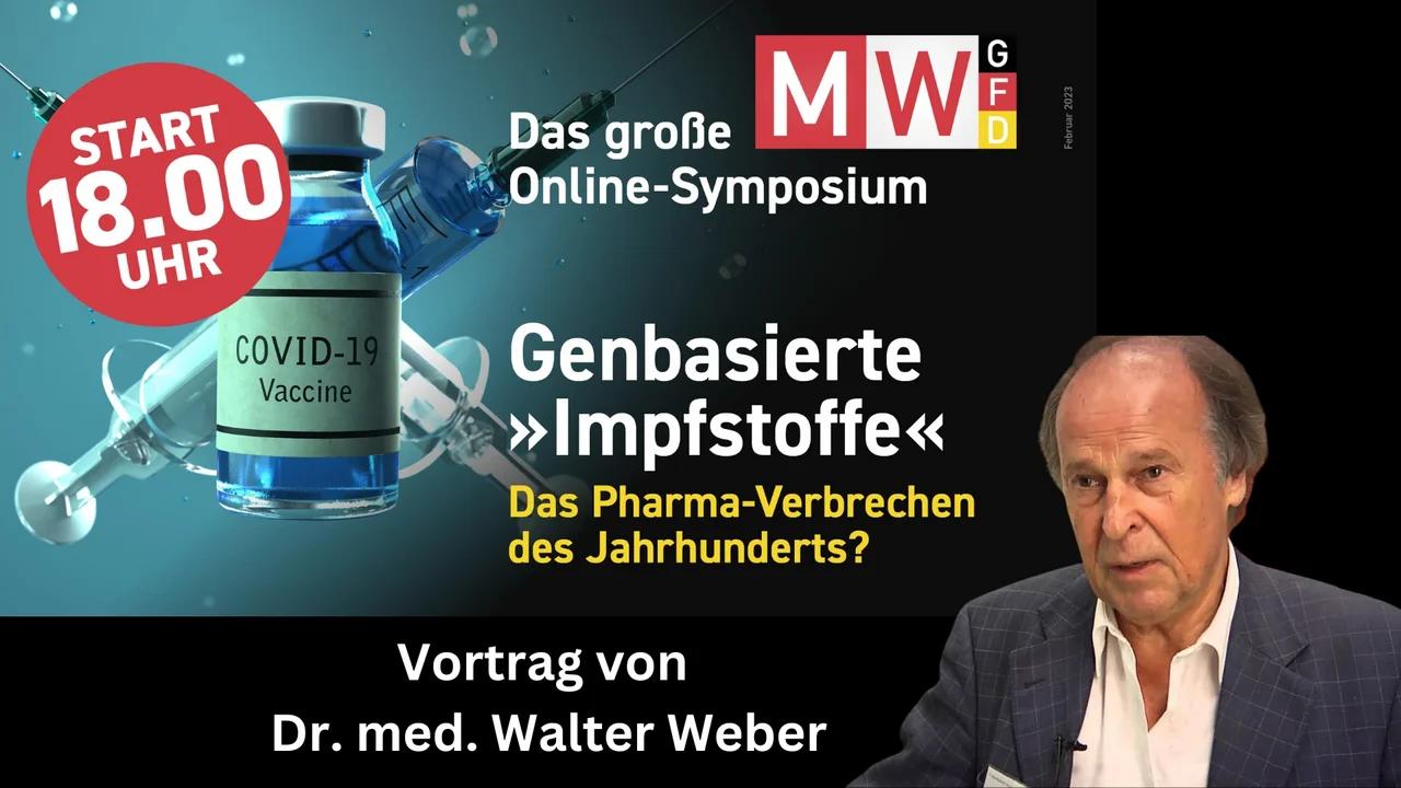Vortrag von Dr. med. Walter Weber beim großen MWGFD Symposium