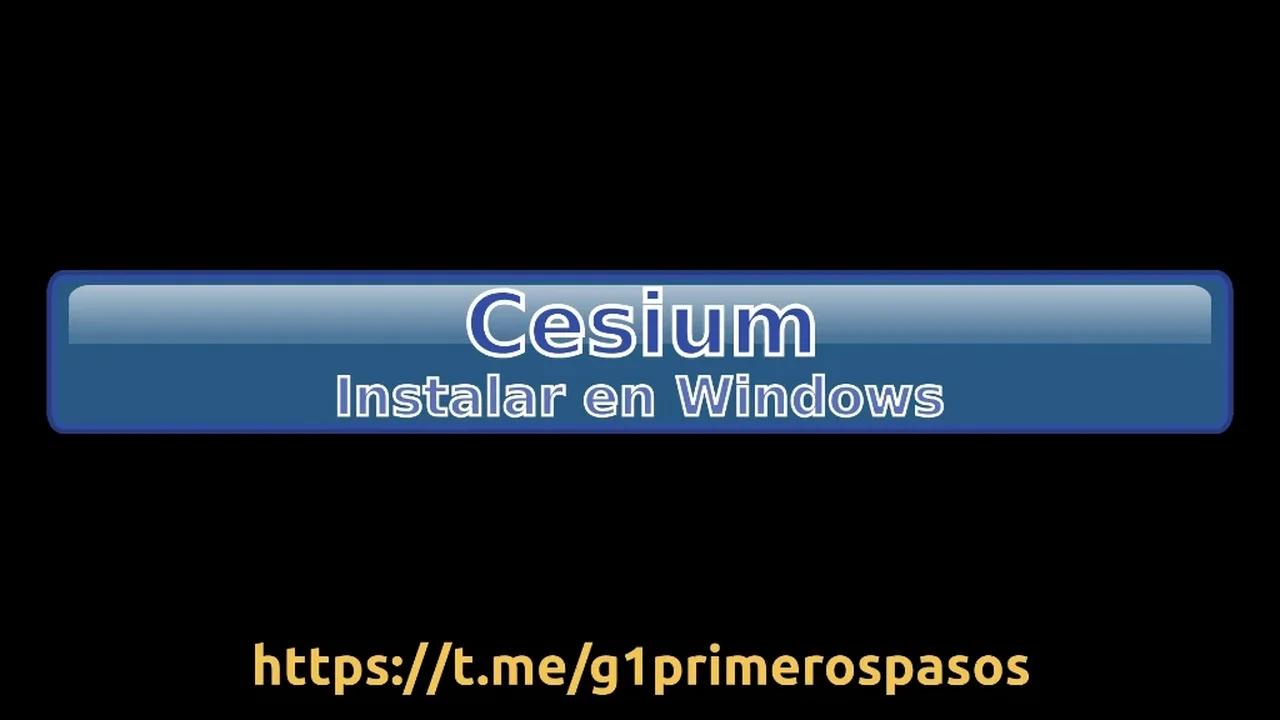 Como instalar el monedero Cesium en Windows como aplicación independiente
