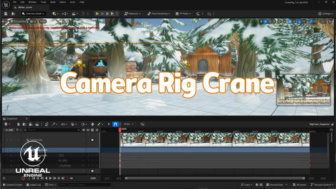 How to Use the Camera Rig Crane in Unreal Engine 5