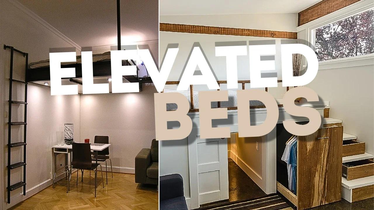 10 Elevated bed project for a small sleeping space