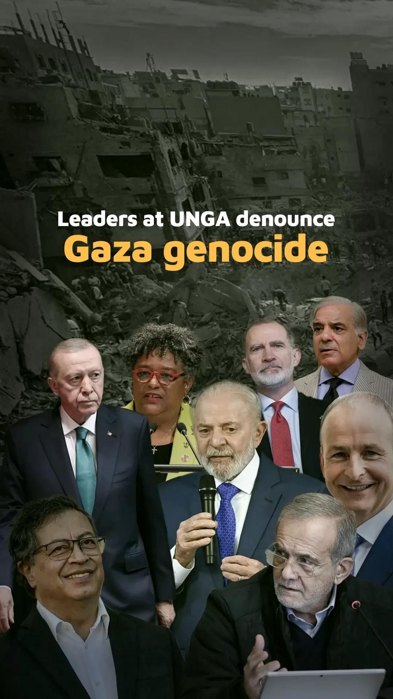 Leaders at UNGA denounce Gaza genocide
