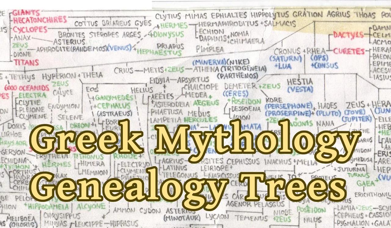 Greek Mythology Genealogy Trees 1992-1994