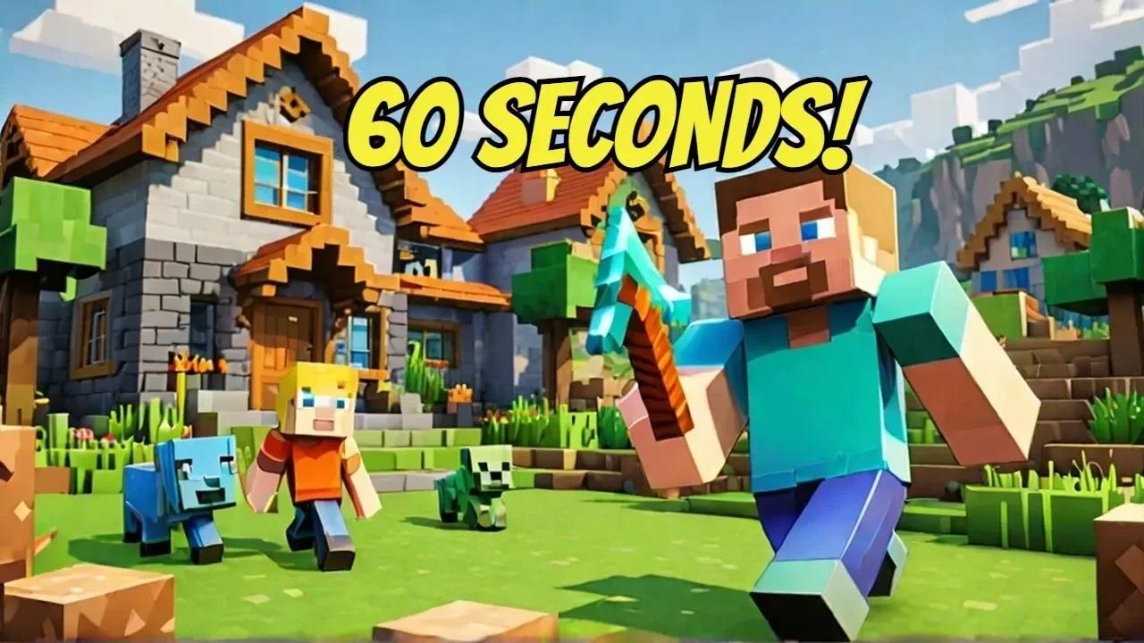 60-Second Minecraft House Building Guide for Beginners - EASY TIPS