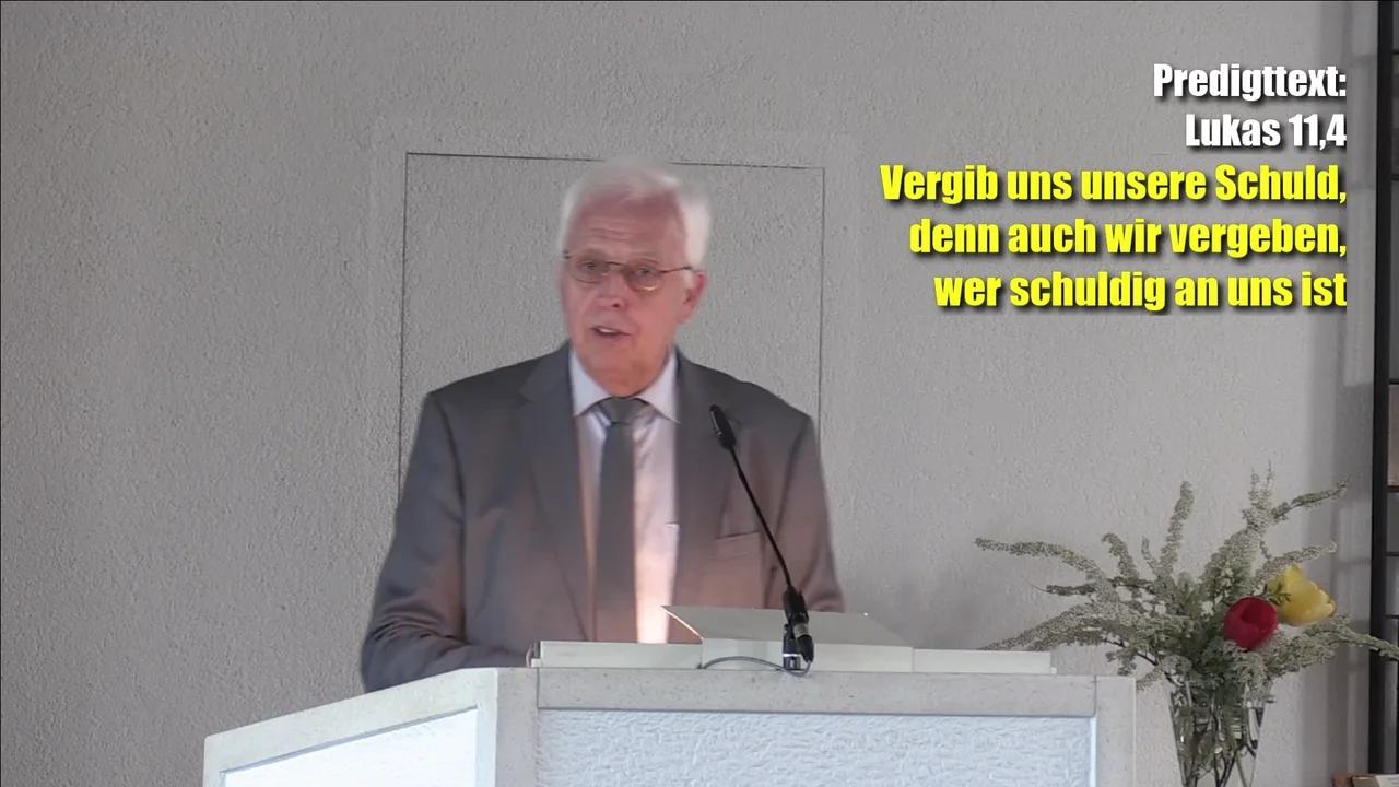 Vergib uns unsere Schuld, denn auch wir vergeben, wer schuldig an uns ...