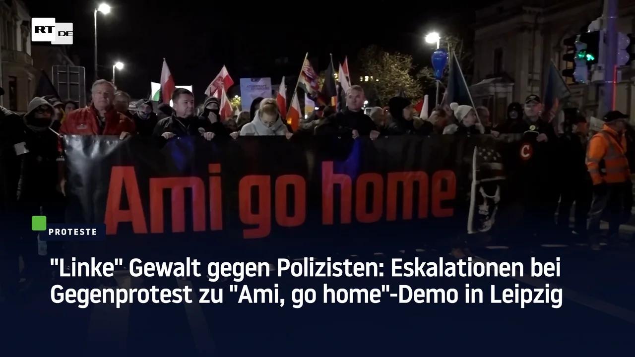 "Linke" Gewalt gegen Polizisten: Eskalationen bei Gegenprotest zu "Ami ...