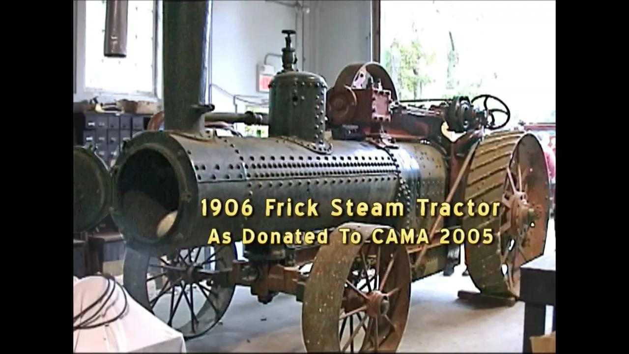 OUR FRICK STEAM TRACTION ENGINE AT A FESTIVAL A FEW YEARS AGO - STILL ...