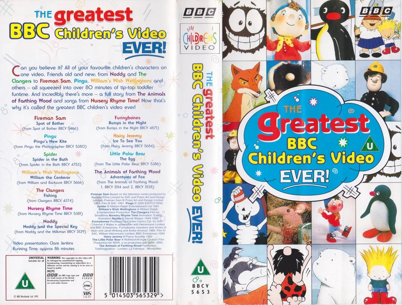 The Greatest BBC Children's Video Ever (1995 UK VHS)