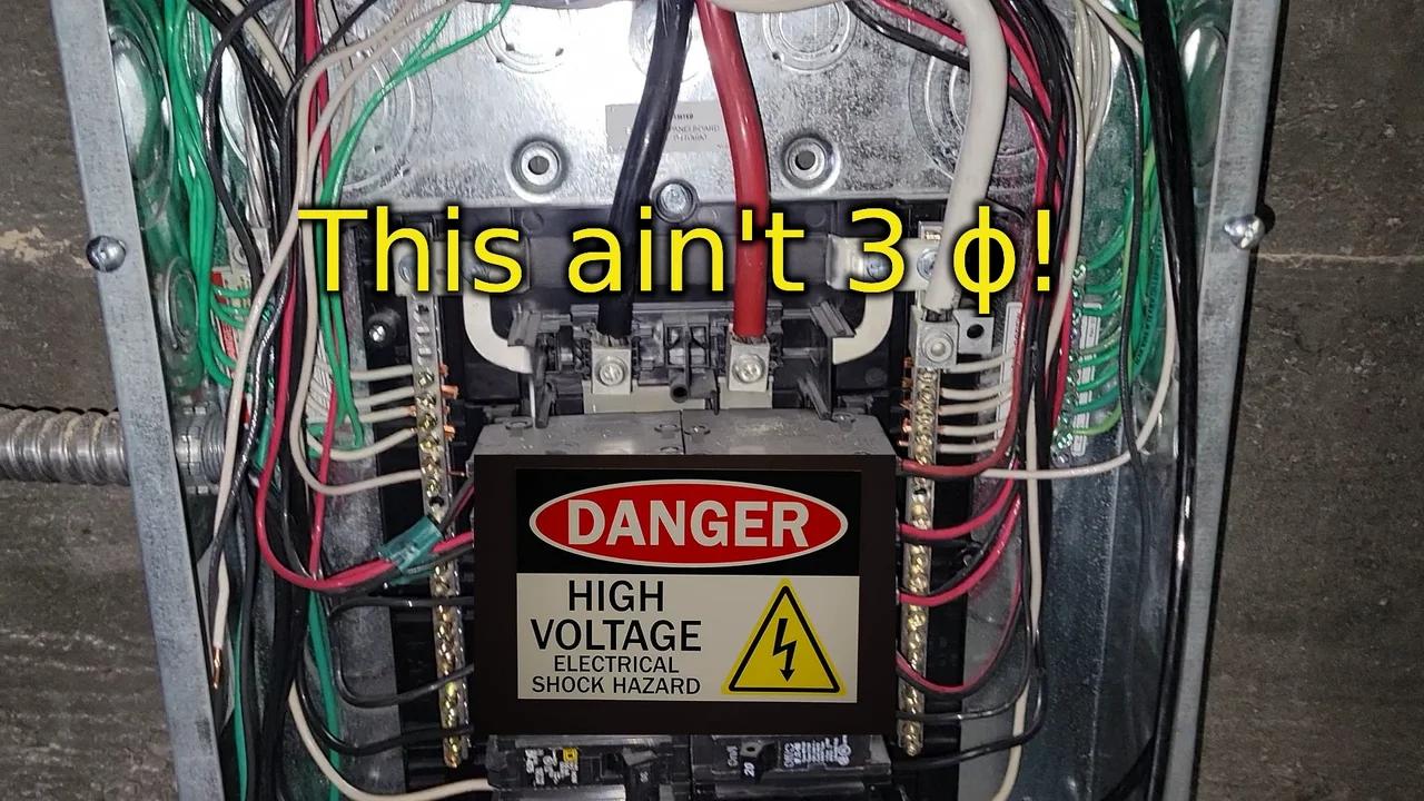 Not a 3 phase panel