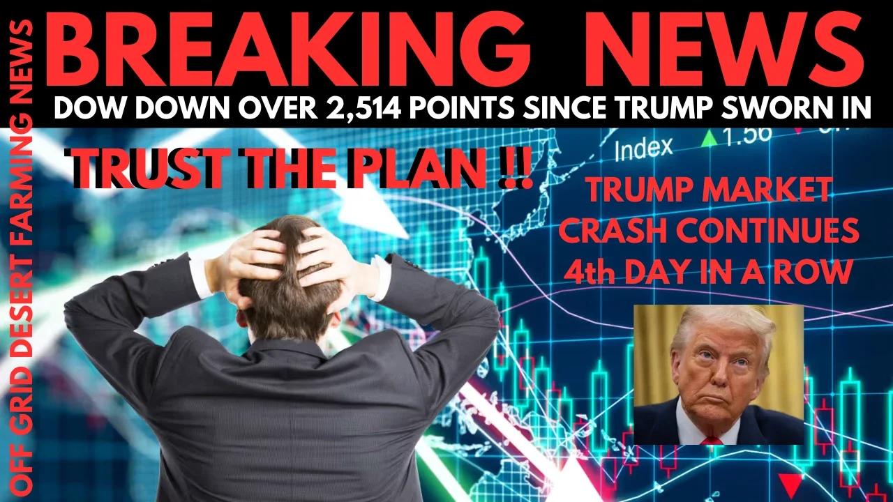 BREAKING NEWS: DOW JONES DOWN 2,500 POINTS SINCE TRUMP SWORN IN !! THE ...