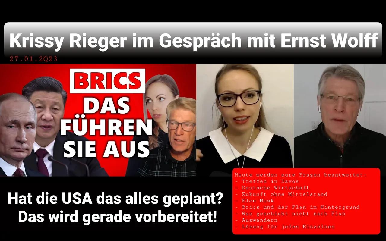 Krissy Rieger im Gespräch mit Ernst Wolff - Hat die USA das alles geplant? Das wird gerade ...