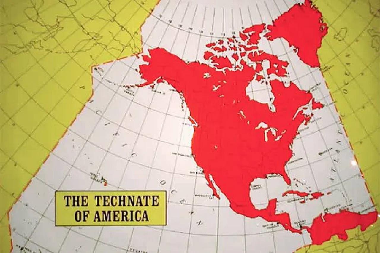 Technocracy Movement: Technate of America map
